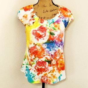 ECI | Tops | Eci New Yorkmulticolored Gathered Sleevesz M | Poshmark